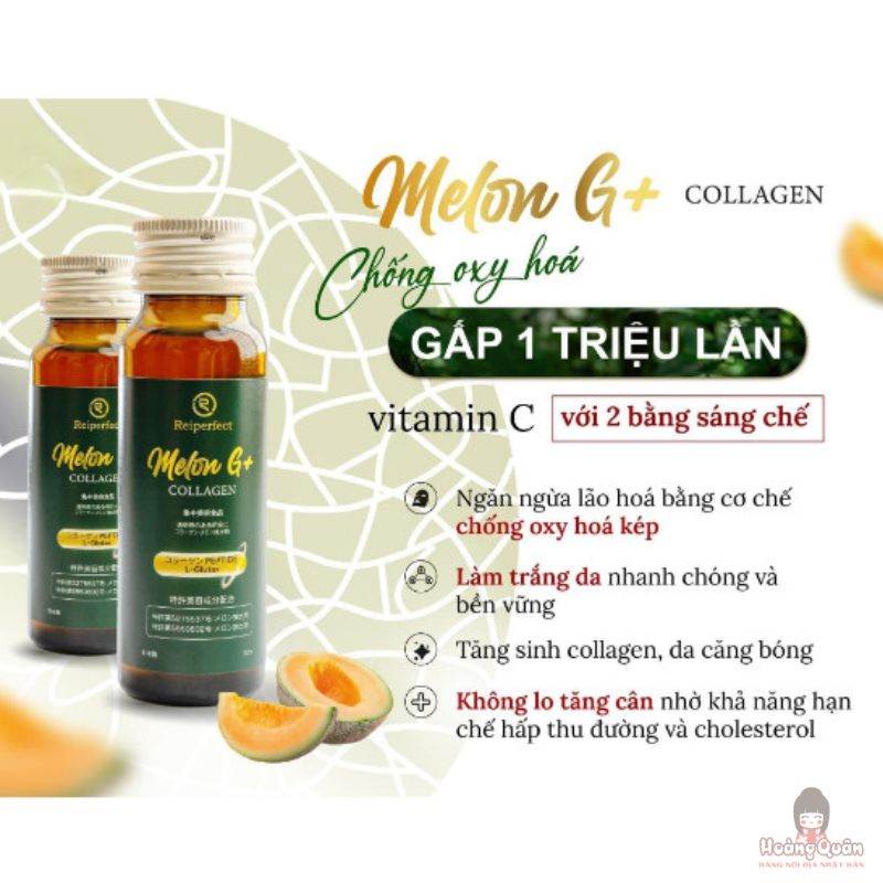Nước Uống Collagen Melon G+ Reiperfect (50ml*10 chai) | Hoàng Quân Hàng ...