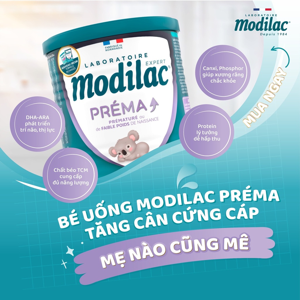 Sữa Modilac Expert Prema 400g (Dành Cho Bé Sinh Non, Nhẹ Cân) | Hoàng Quân Hàng Nhật