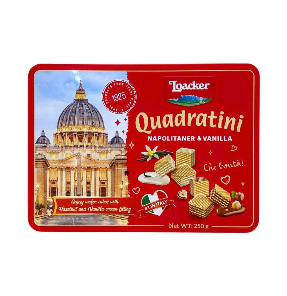 Bánh Xốp Loacker Quadratini Gift Box 250g | Hoàng Quân Hàng Nhật