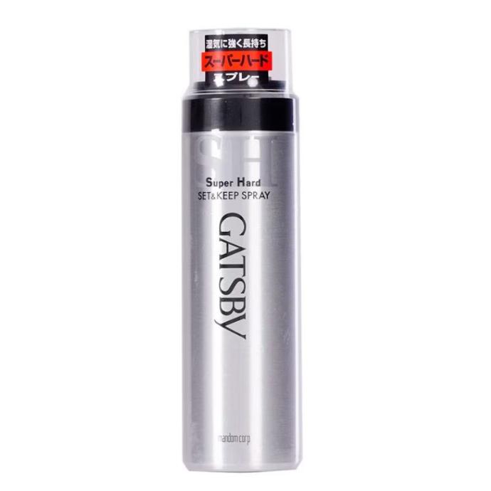 Keo xịt tóc giữ nếp Gatsby Super Hard Set & Keep Spray 180g