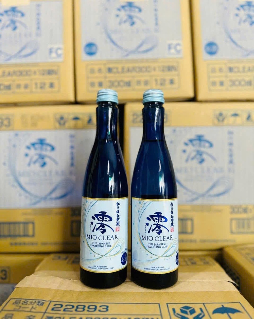 Rượu Mio Clear Sparkling Sake 300ml 5% Alc./Vol | Hoàng Quân Hàng Nhật