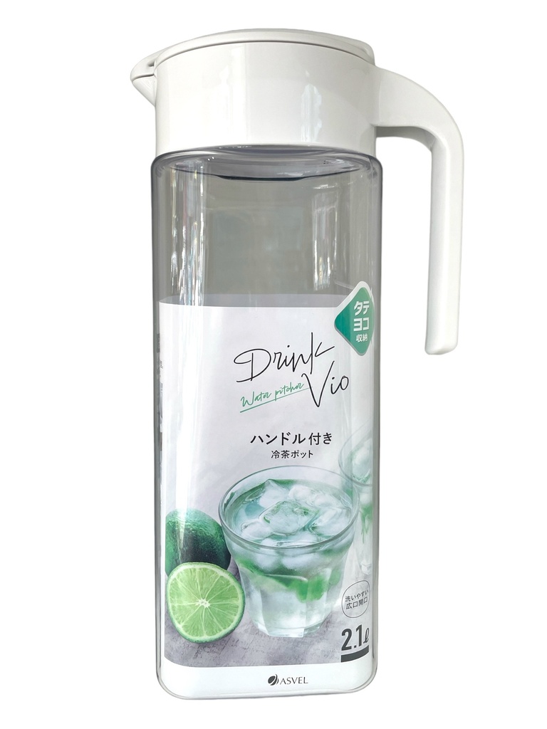 Bình Nước Cao Cấp Nắp Xoay Asvel Vio 2.1L (Trắng) | Hoàng Quân Hàng Nhật