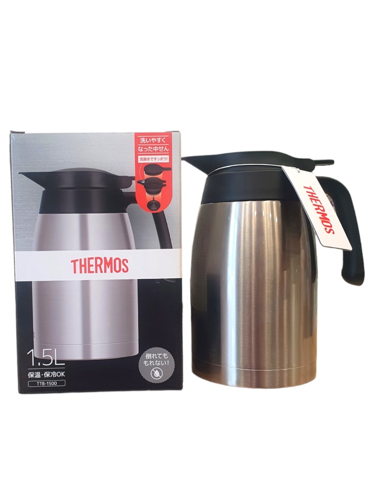 Bình Thủy Thermos 1.5L TTB-1500 (SBK) Màu Bạc | Hoàng Quân Hàng Nhật